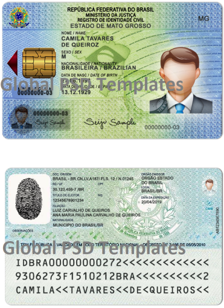 ID Card - Global PSD Template